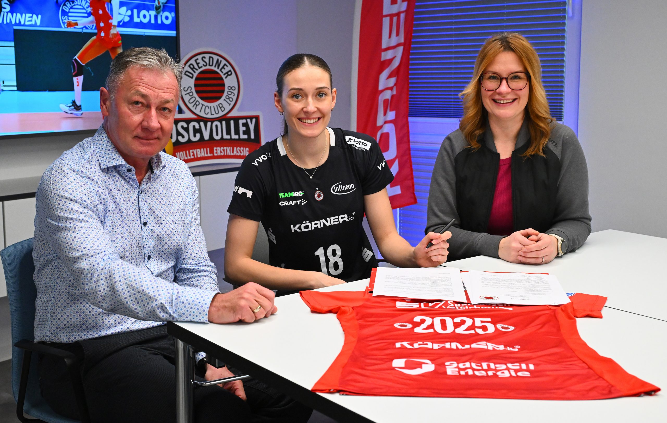 Zuspielerin Sarah Straube bleibt dem DSC weiter treu